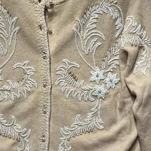 American Vintage | Sweaters | Rare True Vintage 95s Hand Beaded ...